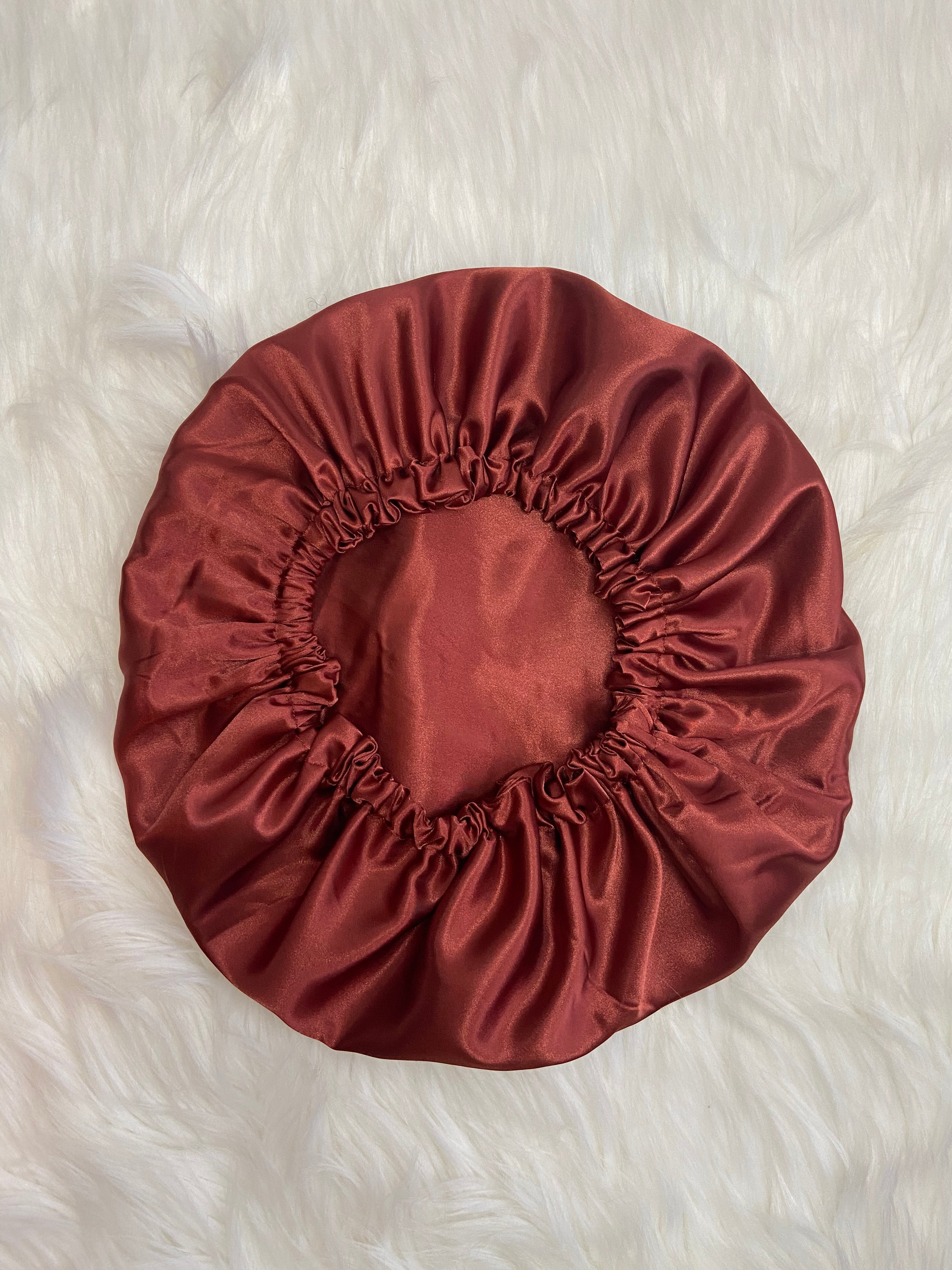 Rustic Orange Satin Bonnet – Goodnight Hair Bonnets